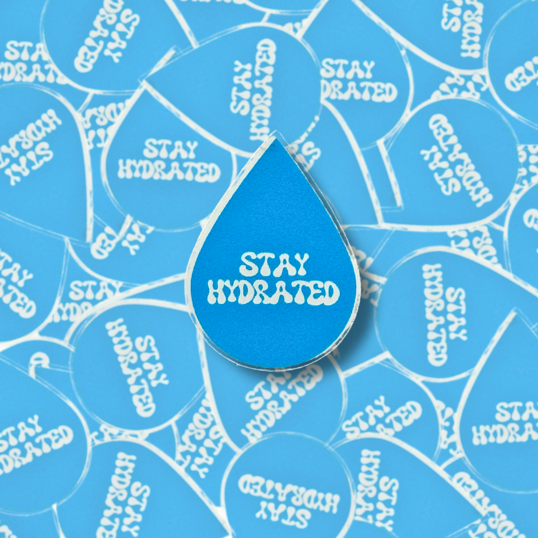 Stay Hydrated - Mini Sticker – Baddie Sticker Studio